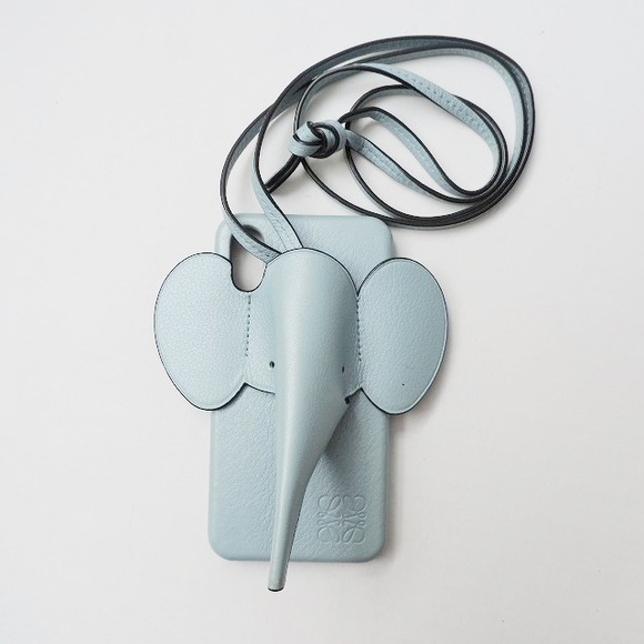 Loewe | Bags | Loewe Mobile Phone Case Leather Blue | Poshmark